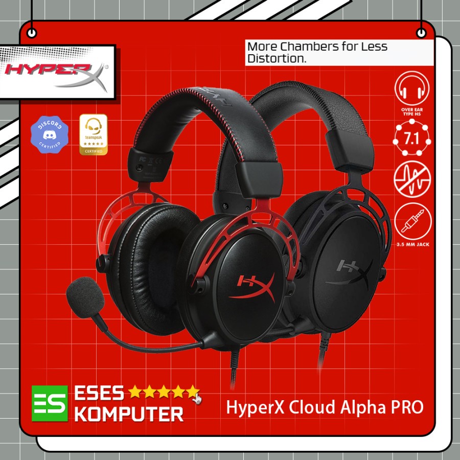 Jual Headset HyperX Cloud ALPHA Pro Multi Platform 3.5MM Port - Gaming HS | Shopee Indonesia