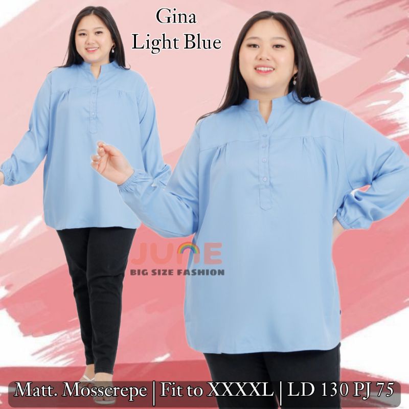 Jual JUNE - ATASAN JUMBO WANITA LD 130 / BAJU JUMBO WANITA / BLUS JUMBO WANITA SIZE 4XL / BAJU ...