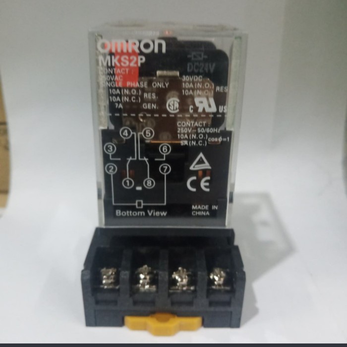 Jual RELAY OMRON MKS2P 24VDC ORIGINAL ORIGINAL | Shopee Indonesia