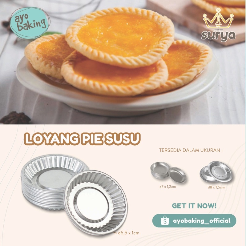 Jual SURYA Cetakan Pie Susu | Loyang Pie Susu Bali | Cetakan Portuguese ...