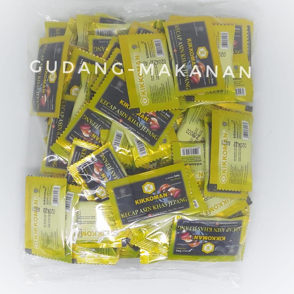 Jual Kikkoman Sachet Kecap Asin Khas Jepang 5ml (Isi 100pcs) | Shopee ...