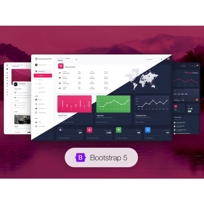 Jual Bootstrap 5 - Material Dashboard 2 PRO v3.0.5 Premium Admin Template | Shopee Indonesia