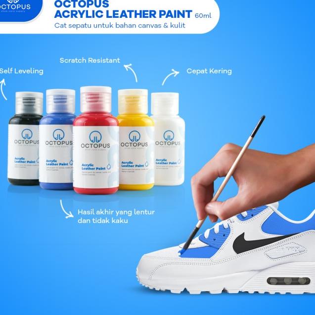 Jual Octopus Acrylic Leather Paint / cat sepatu canvas, suede, & kulit ...