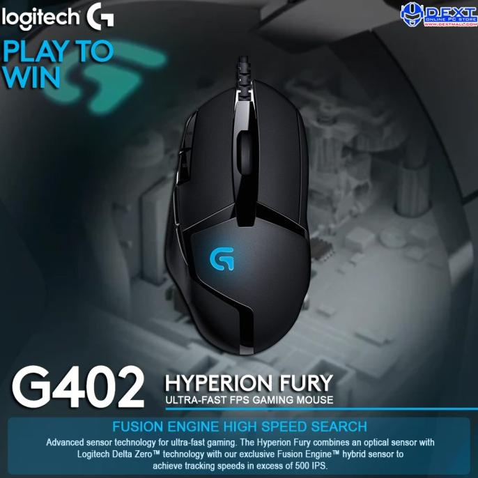 Jual Logitech G402 Hyperion Fury Fps Gaming Mouse | Shopee Indonesia