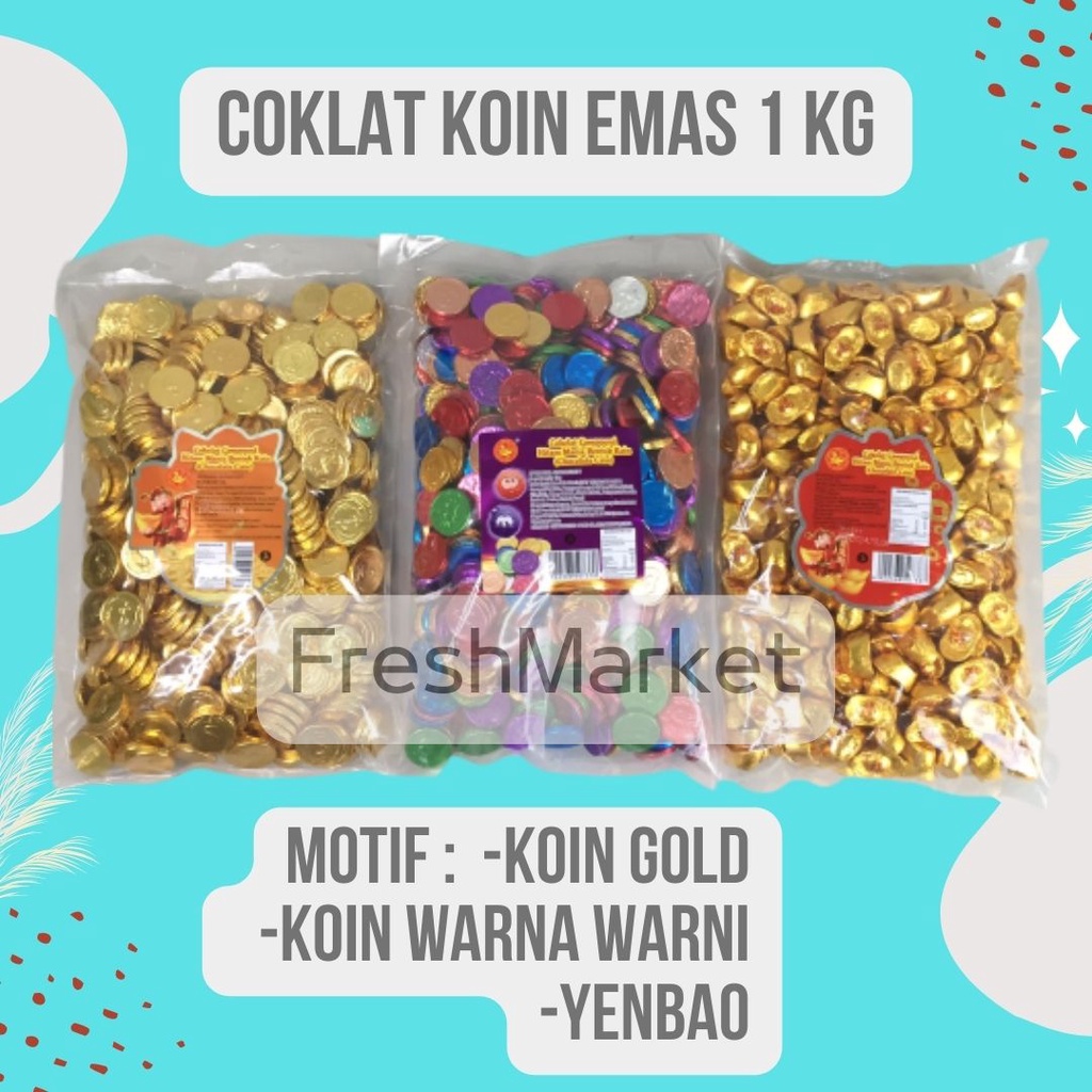 Jual Cemilan / Parcel Coklat / Coklat Koin Emas 1 Kg / Halal | Shopee ...