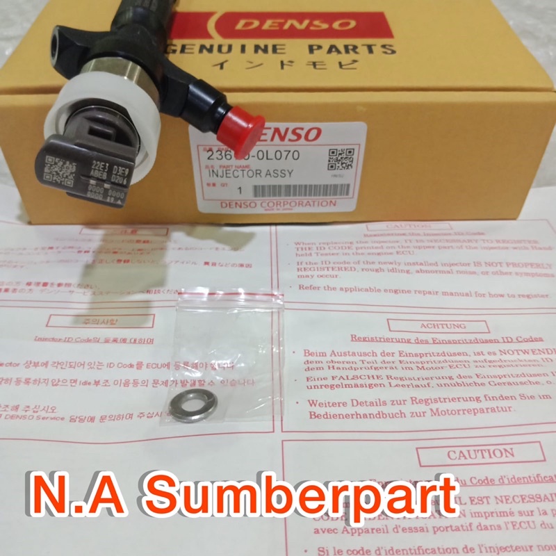 Jual NOZZLE NOSEL INJECTOR ASSY INNOVA DIESEL 2KD HIACE COMMUTER DIESEL ...