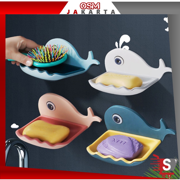 Jual OSM JKT H5600 Tempat Rak Sabun / Tempat Sabun Batang Tempel Model ...