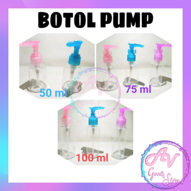 Jual botol pump / botol push / botol pump 50ml / botol pump 75ml / botol pump 100ml | Shopee ...