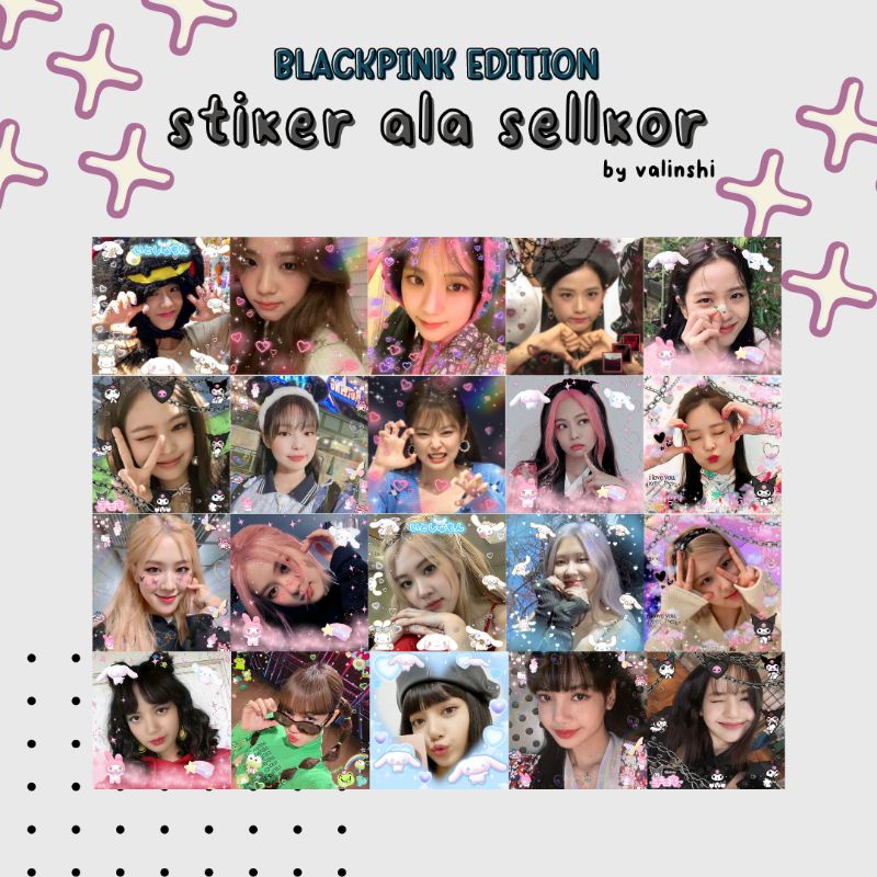 Jual stiker fanmade ala sellkor blackpink edition 4x4 cm | Shopee Indonesia