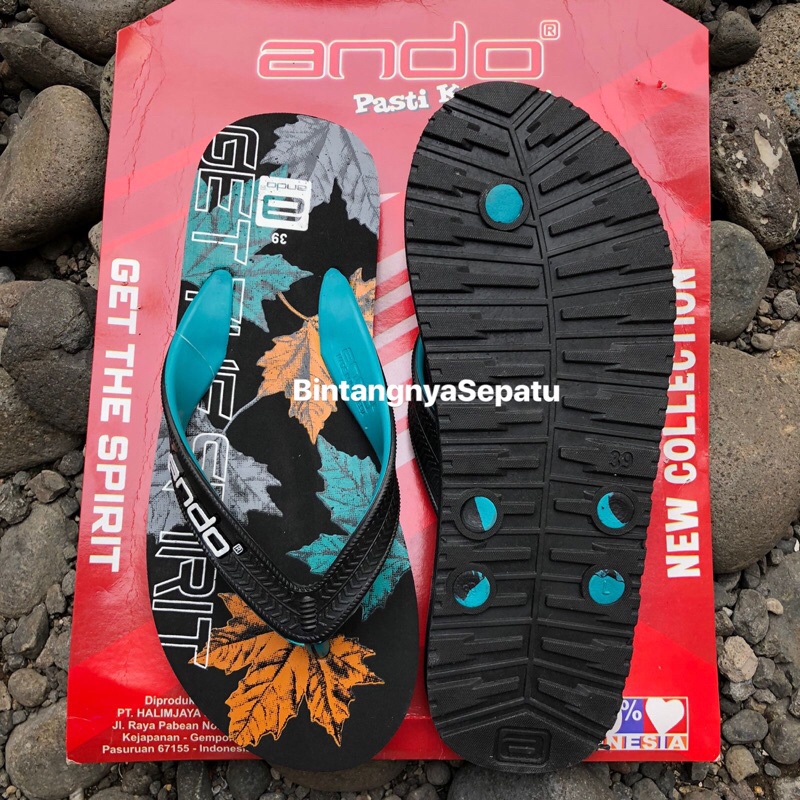 Jual SANDAL JEPIT PRIA ANDO MOTIF | Shopee Indonesia