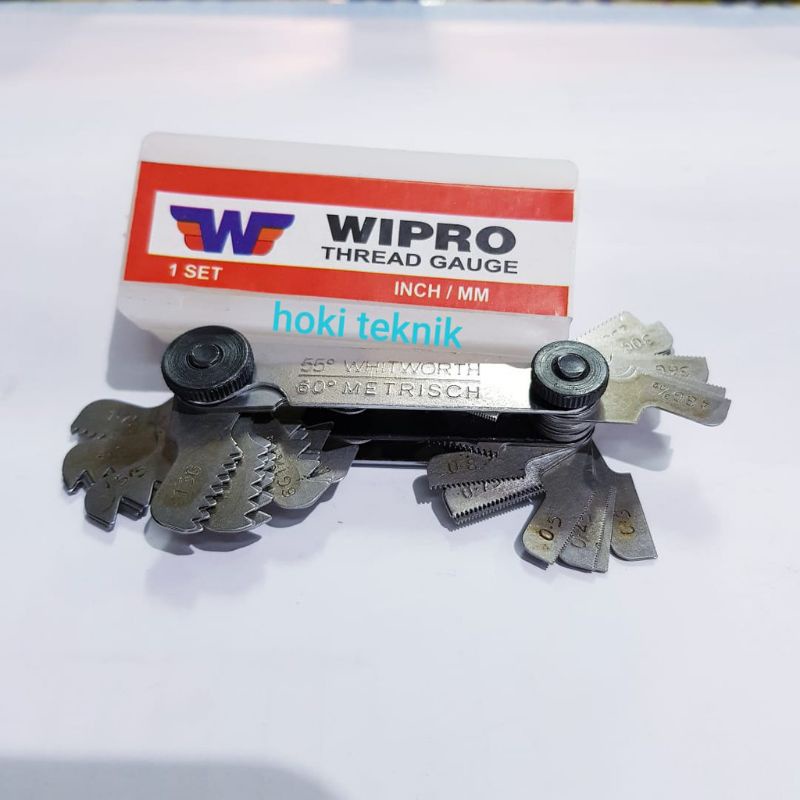Jual WIPRO ALAT PENGUKUR UKUR UKURAN DRAT BAUT MAL ULIR DERAT THREAD ...