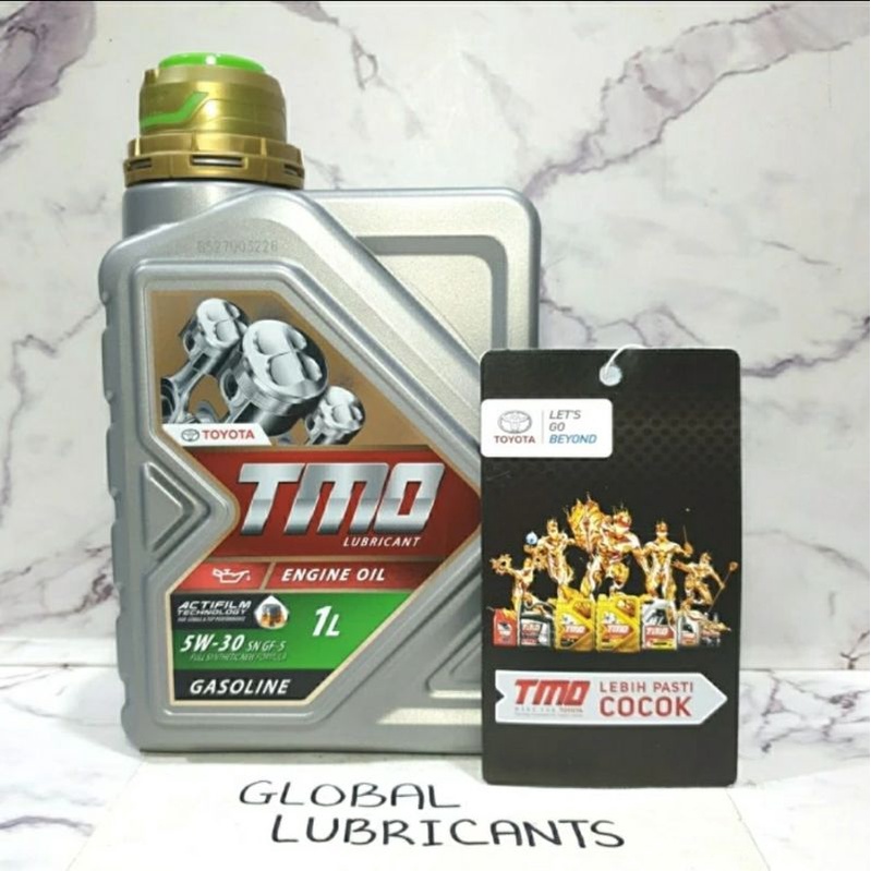 Jual NEW FORMULA! Toyota Motor Oil (TMO) Bensin 5W-30 1 Liter (Oli ...