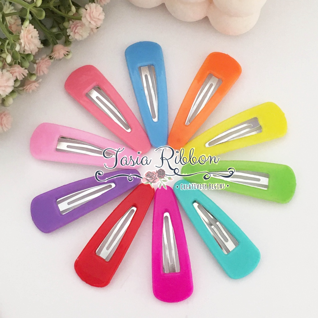 Jual Jepit TipTop Rainbow Colour (12pc) [Jepit Tiktok Warna] | Shopee ...