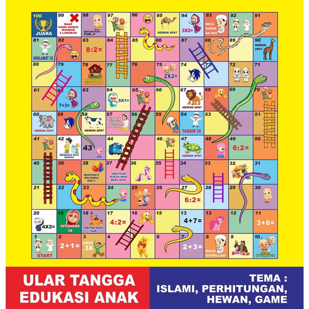 Jual ULAR TANGGA RAKSASA UNTUK PERMAINAN EDUKASI ANAK | Shopee Indonesia