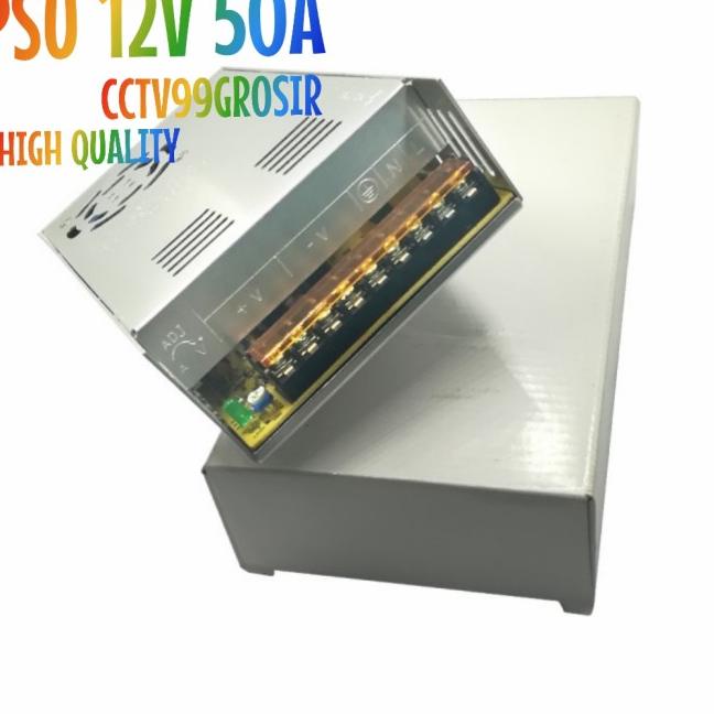 Jual Switching Power Supply PSU 12V 50A 12 Volt 50 Amper Kipas | Shopee ...
