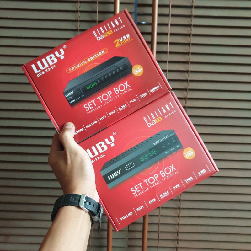 Jual Set top box Luby DVB T2 01/02 TV siaran digital Receiver STB bisa youtube | Shopee Indonesia