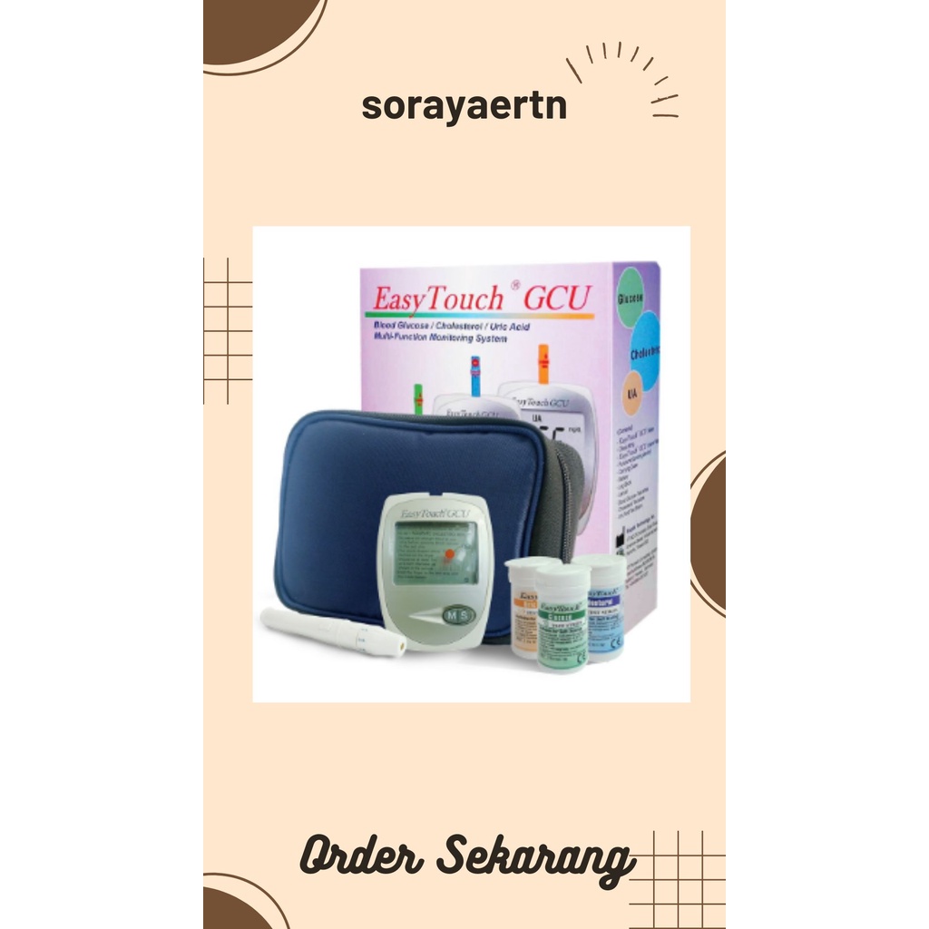 Jual EASY TOUCH GCU 3IN1 ALAT TEST GULA DARAH KOLESTEROL ASAM URAT (BOX ...
