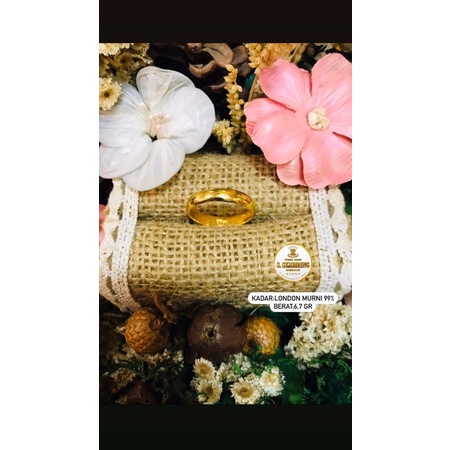 Jual Cincin belah rotan mas London Murni | Shopee Indonesia