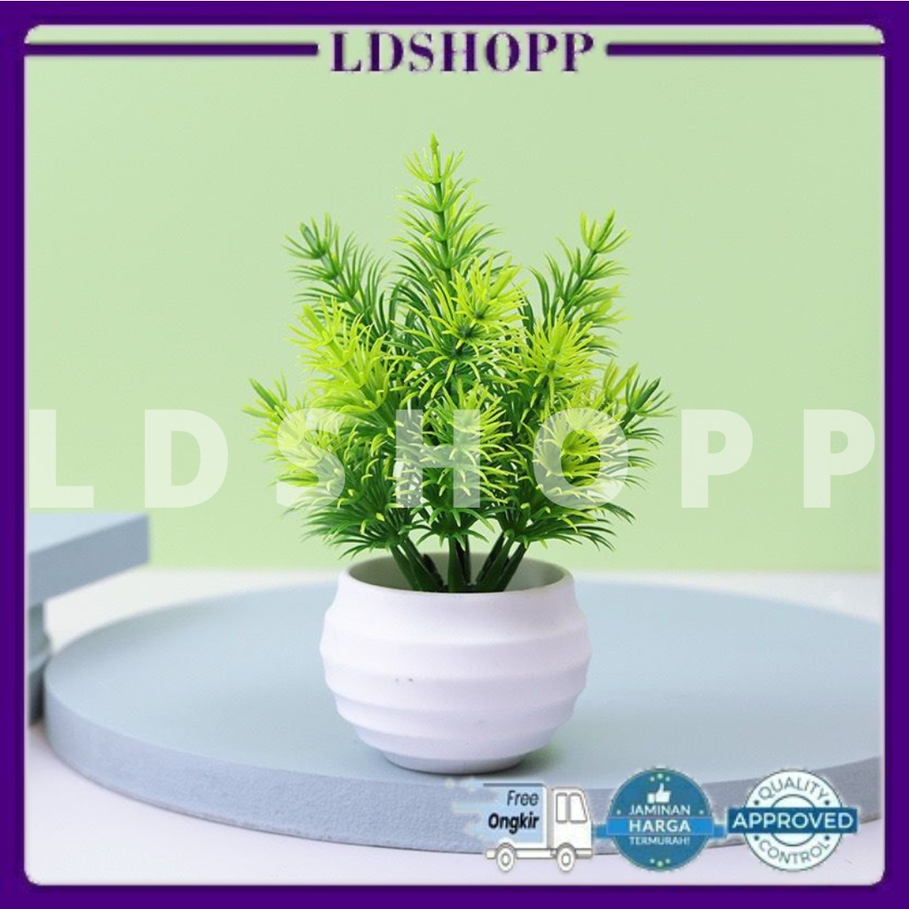 Jual LDS Pot54 Rumput Mini Bunga Rumput Artifisial Plastik Pot Tumbuhan ...