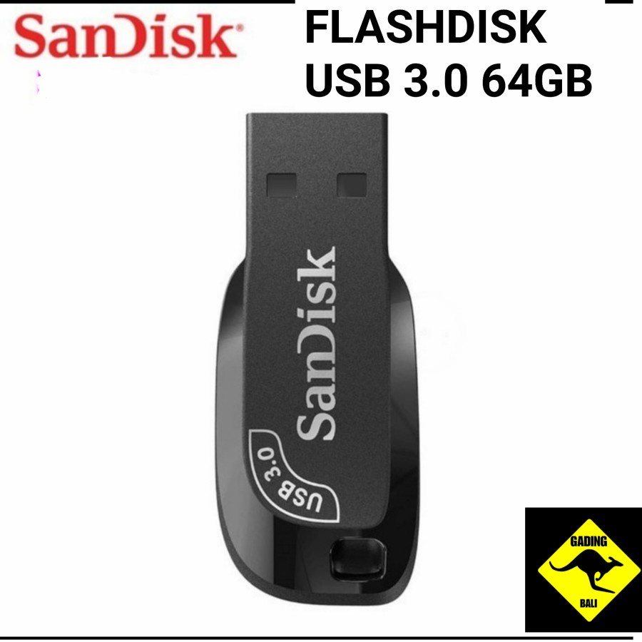 Jual SANDISK FLASHDISK USB 3.0 64 GB 100MB/S ULTRA SHIFT CZ410 | Shopee Indonesia