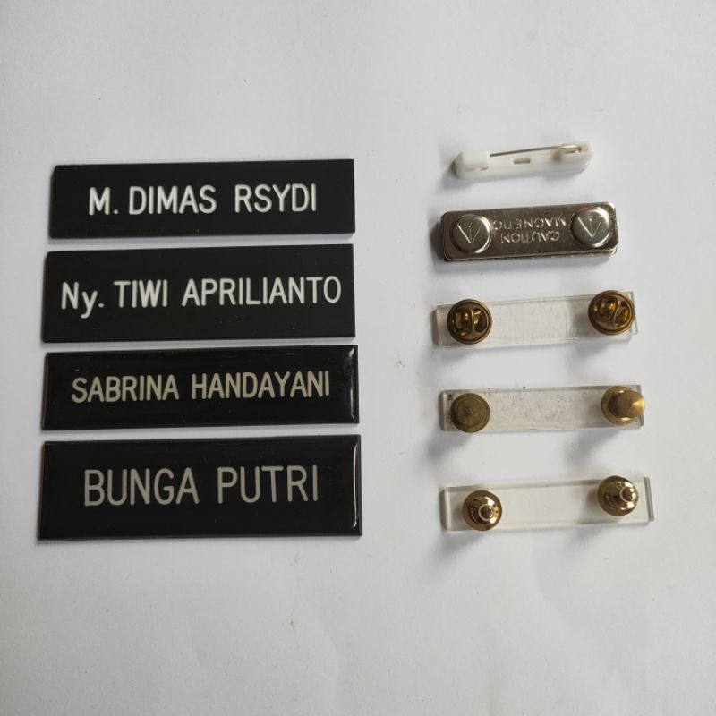 Jual Nametag PNS / Nametag Akrilik Dop / Nametag Akrilik Murah ...