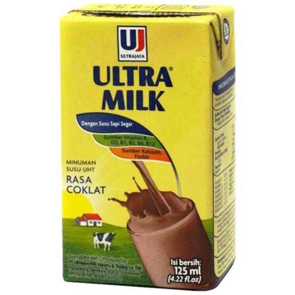 Jual SUSU ULTRA UHT 125ml ALL VARIAN MILK FULL CREAM COKLAT STRAWBERRY CEMILAN ANAK SEHAT UHT ...