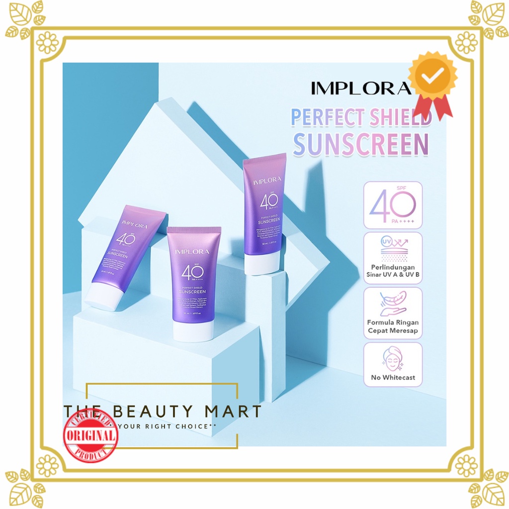 Jual Implora Perfect Shield Sunscreen SPF 40 PA++++ | Shopee Indonesia