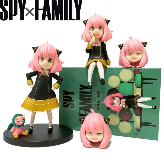 Jual ACTION FIGURE SPY X FAMILY ANYA FORGER CUTE CHIBI FACE TOPPER CAKE ...