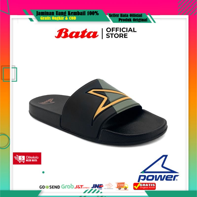 Jual Brand Original Bata Power by bata sandal pria Cronos black ...