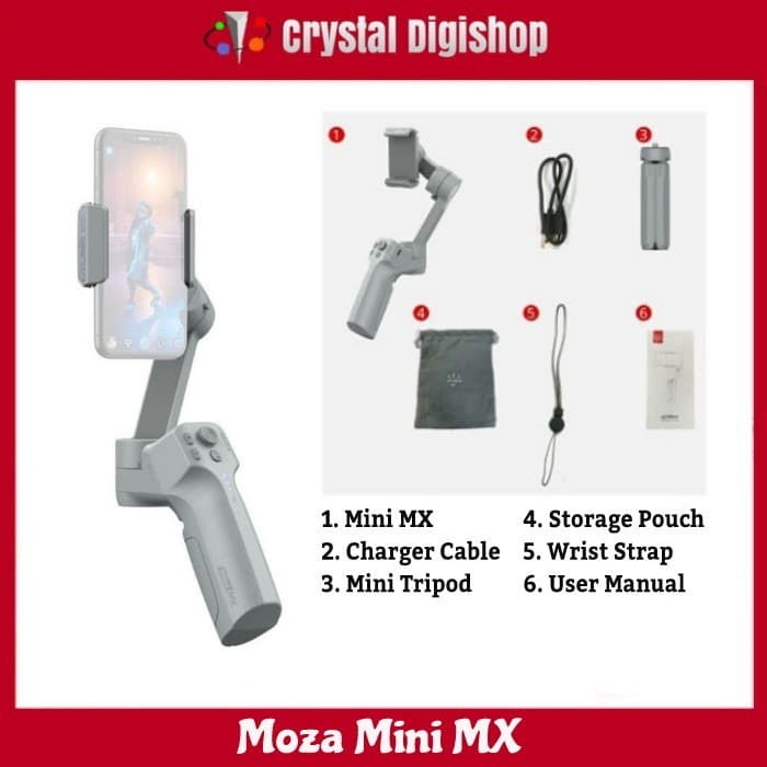 Jual Sta Moza Mini Mx 3-Axis Gimbal Stabilizer Handheld Smartphone ...