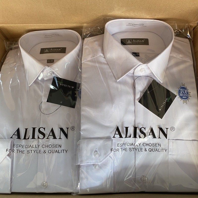 Jual Kemeja ALISAN POLOS reguler lengan panjang ukuran besar / jumbo ...