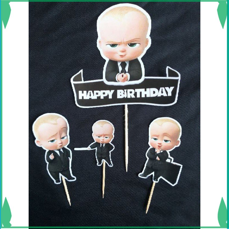 Jual TOPER CETAK TOPPER CAKE ULANG TAHUN / HIASAN KUE BOSS BABY Toko ...