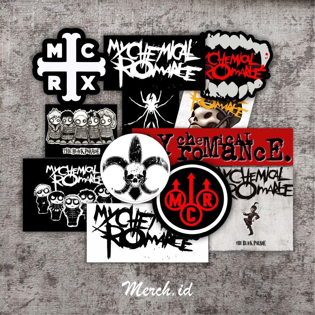 Jual Stiker Band My Chemical Romance / Sticker Pack 12 Pcs | Shopee ...