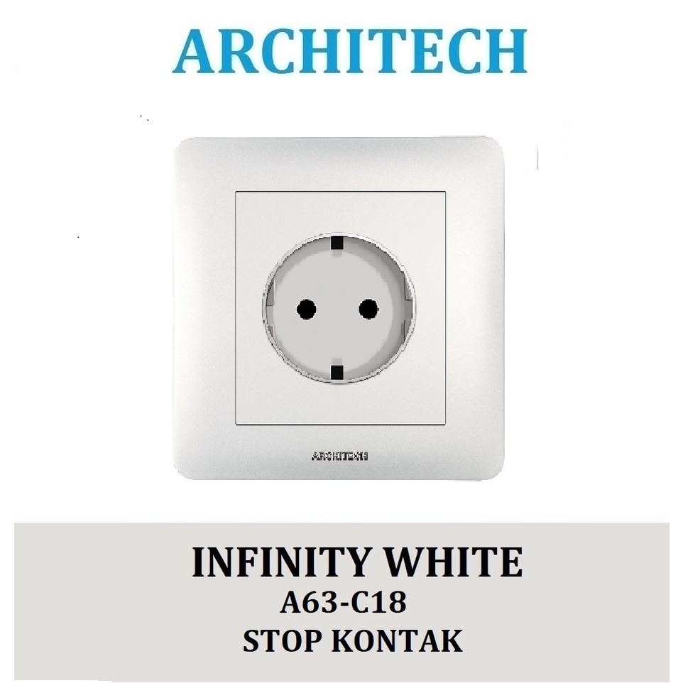 Jual Saklar Architech Infinity White A63 Architech / Stop Kontak / Sakelar / Saklar Rumah ...