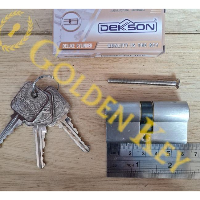 Jual Kunci Silinder Pintu Kayu 60MM Cylinder Dekson CYL DC DL 60 MM SN | Shopee Indonesia