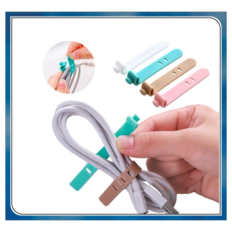 Jual Pengikat Kabel Penggulung Cable Binder Klip Cable Cord Holder ...
