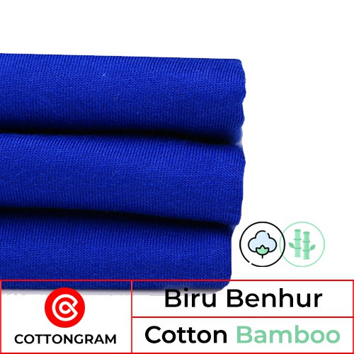 Jual COTTONGRAM Kain Kaos Bahan Cotton Bamboo Premium 10 Warna Per Kg ...