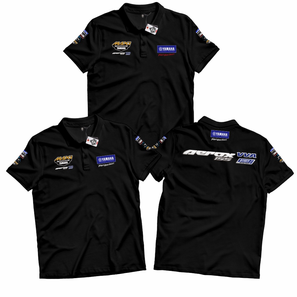 Jual Polo Shirt Kaos Polo Motor Yamaha Aerox 155 Vva Maxi Kaos Otomotif | Shopee Indonesia