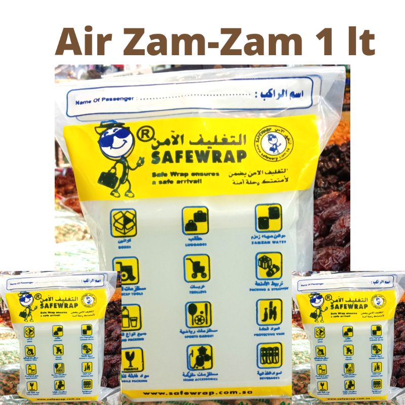 Jual Air Zam-Zam 1 ltr isi 5 pcs 100%Asli Tidak Di Campur | Shopee Indonesia