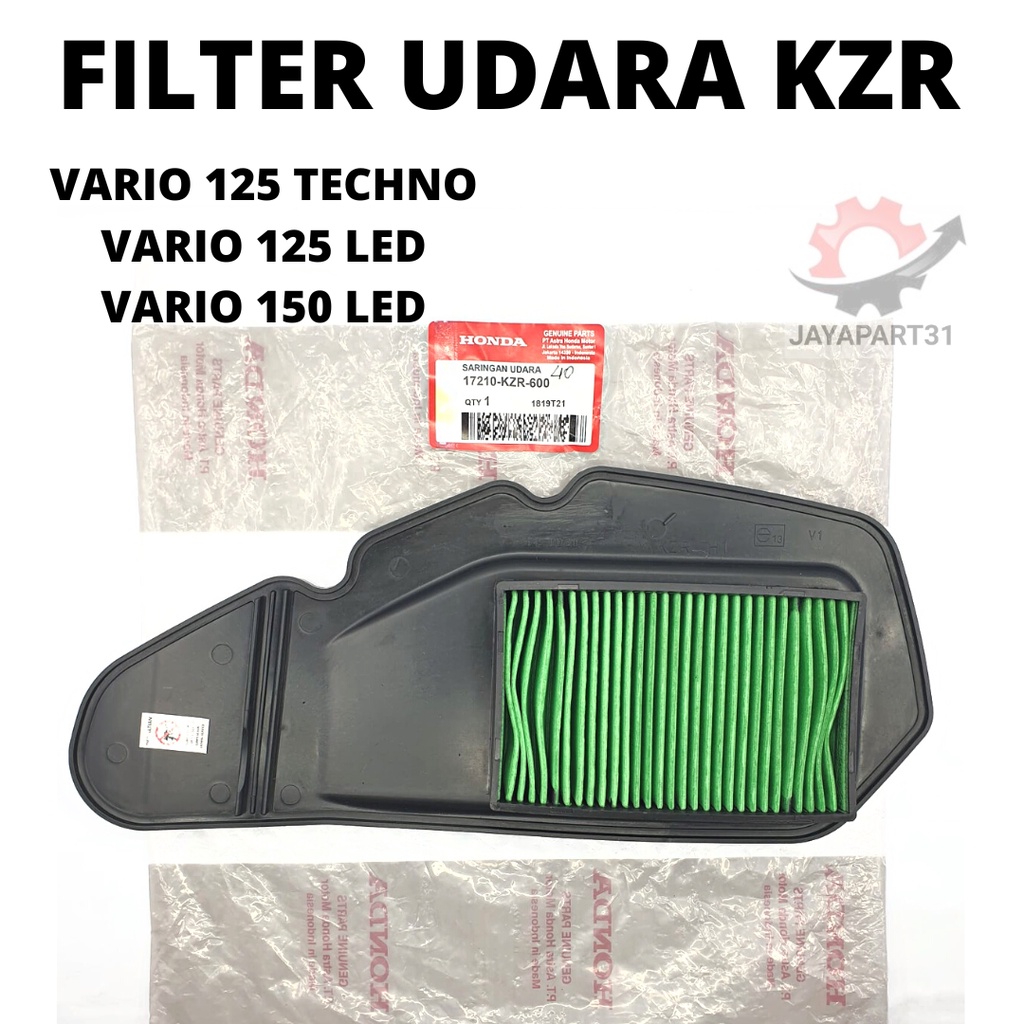 Jual FILTER UDARA HONDA KZR ORIGINAL AHM VARIO 125 TECHNO 125 LED 150 ...