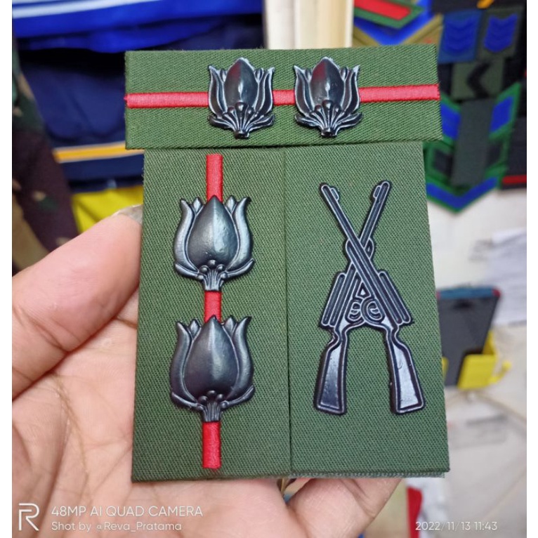 Jual pangkat baju pdl letkol + korp dan pangkat topi | Shopee Indonesia