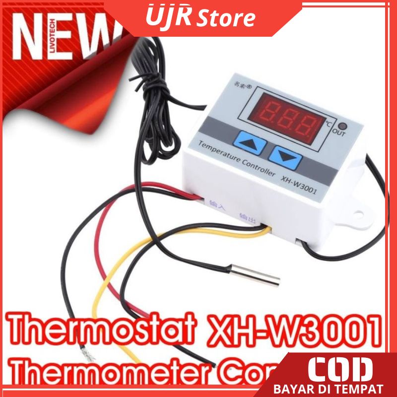 Jual Thermostat/Termostat Digital XH-W3001 220V AC Temperature Controller L066 | Shopee Indonesia