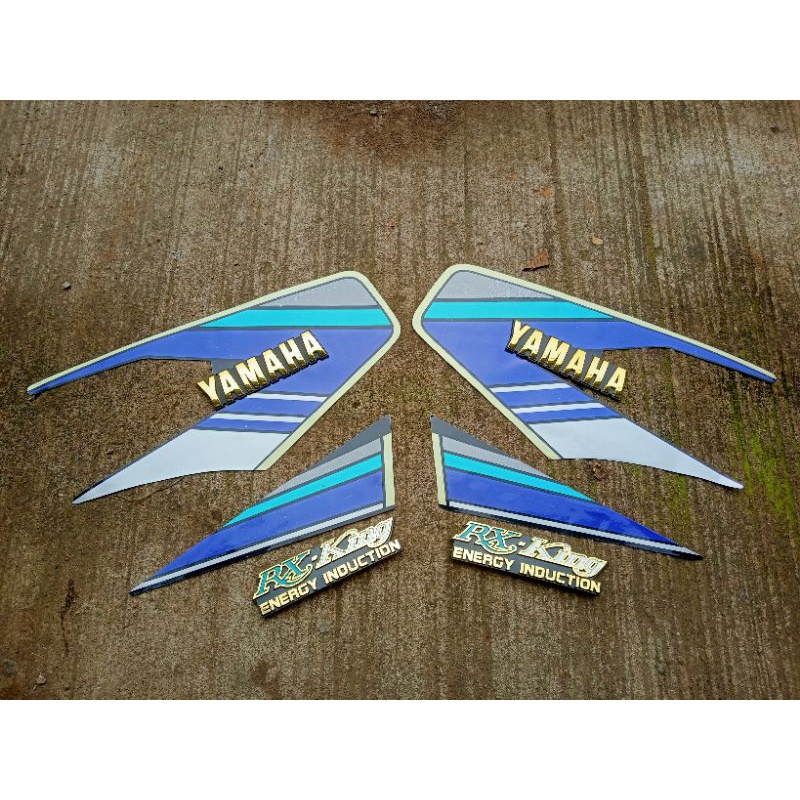 Jual stiker striping RX king tahun 1994 warna biru set embelem | Shopee ...