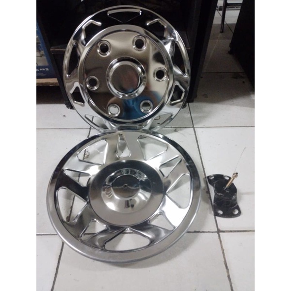 Jual weldop dop roda ring 16 truk double/bis medium lubang baut 6 motif ...