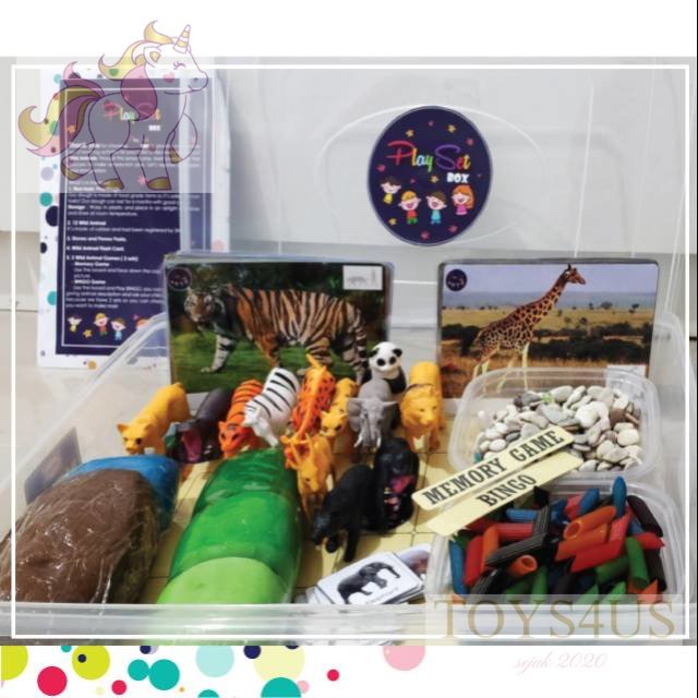 Jual Toys4Us - Wild Animal Box Play Set sensory kit mainan edukasi ...