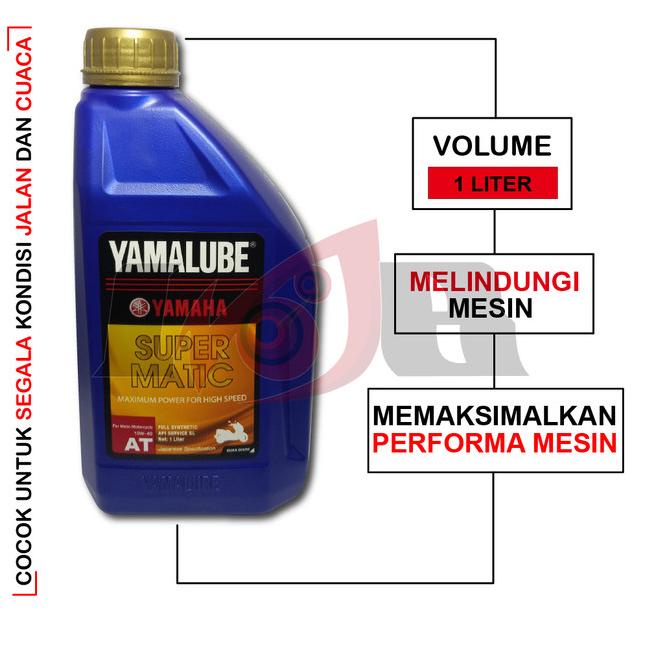 Jual Yamalube Super Matic 10w40 Oli Mesin Motor Yamaha Matik 1L | Shopee Indonesia