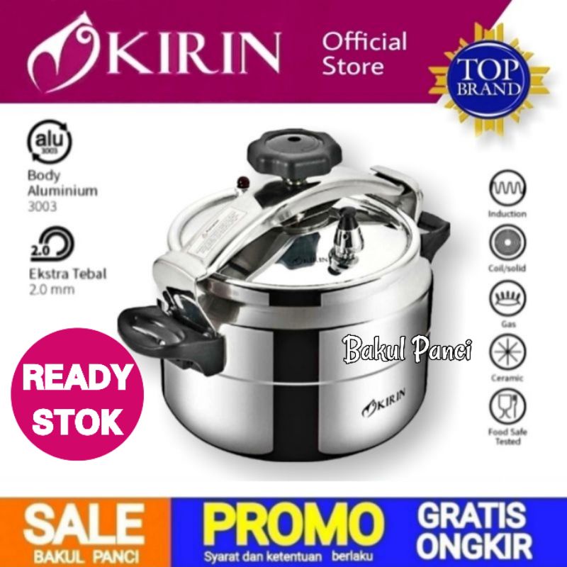 Jual PANCI PRESTO KIRIN 6 LITER KPC-060 - PRESSURE COOKER INDUKSI | Shopee Indonesia