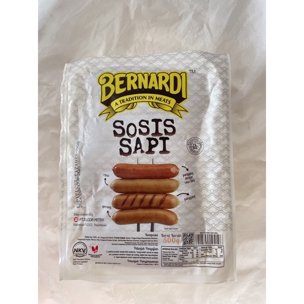 Jual Bernardi Premium Sosis Sapi 500gr | Shopee Indonesia