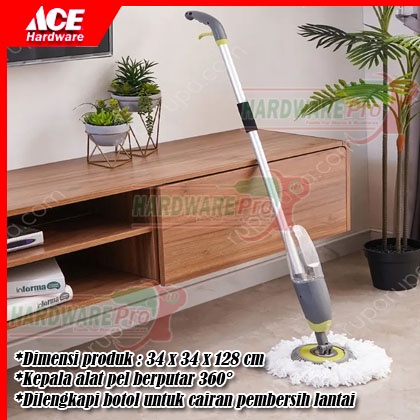 Jual Alat Pel Lantai Kering Dengan Spray Spin Mop Lantai Proclean Ace ...