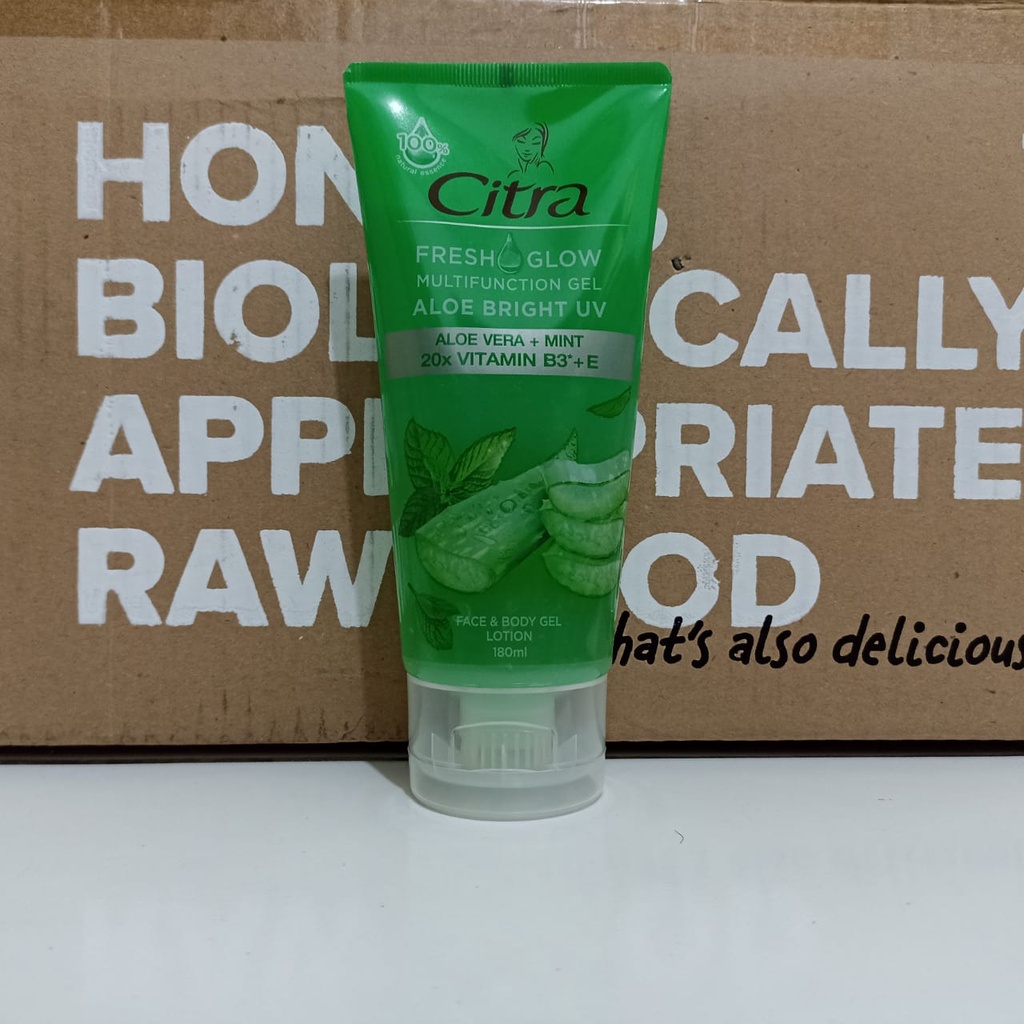 Jual Citra Fresh Glow Multifunction Gel Aloe Bright UV Face & Body Gel ...